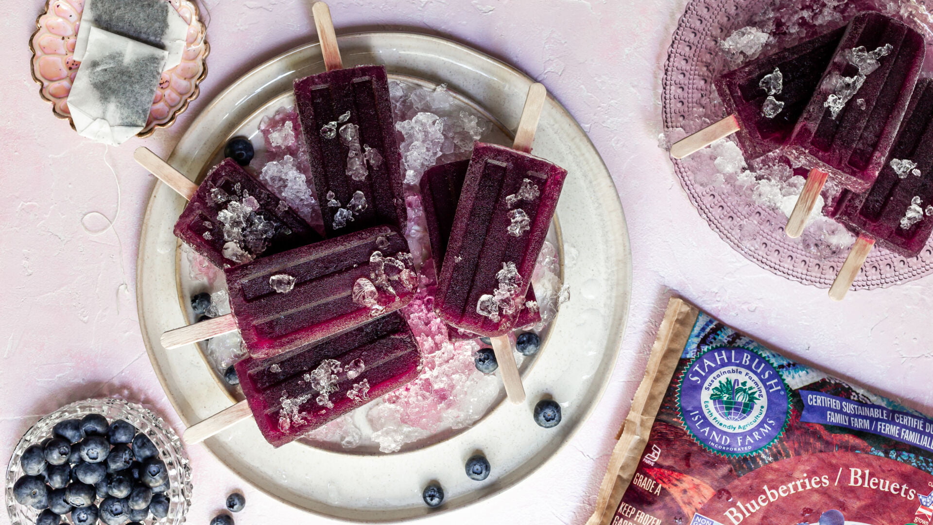 Dye-Free Berry Popsicles - Stahlbush Island Farms