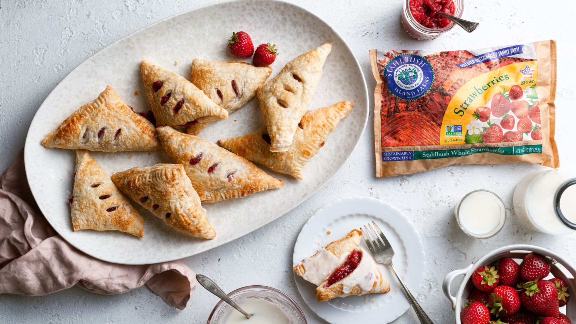 Easy Strawberry Turnover - Stahlbush Island Farms