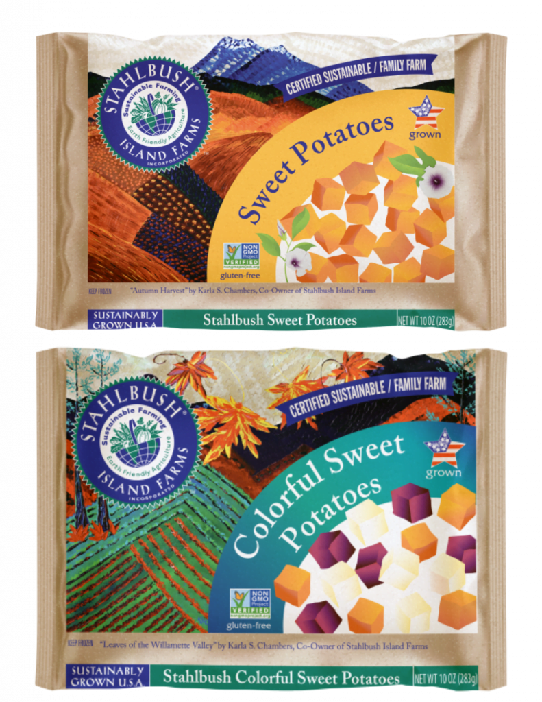 Frozen Sweet Potatoes - 16 Pack - Stahlbush Island Farms