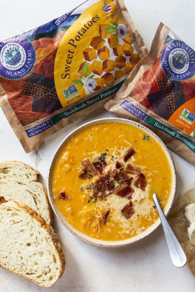 Brown Butter Harvest Chowder - Stahlbush Island Farms
